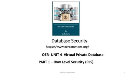 Oer Unit 4 Virtual Private Database Pdf