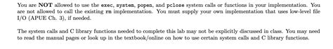 Solved For This Lab You Will Implement Your Own Version Of