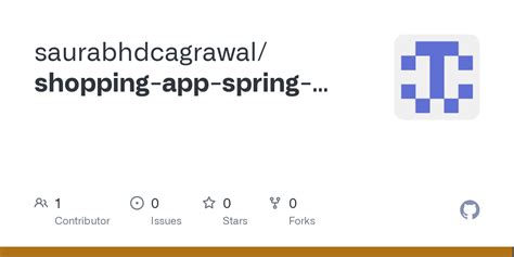 github saurabhdcagrawal shopping app spring boot