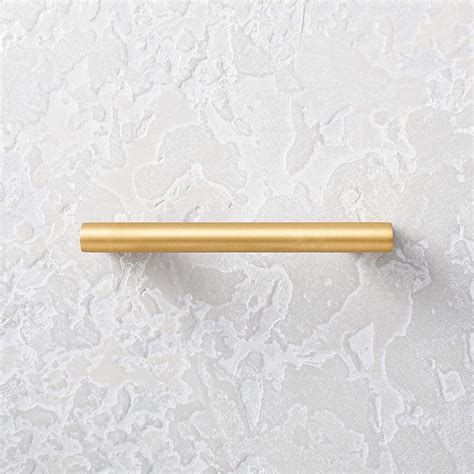 Bin Brushed Brass Pull 4 Reviews Cb2