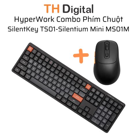 Combo Phím Chuột Không Dây Hyperwork Silentkey Ts01 Silentium Mini M
