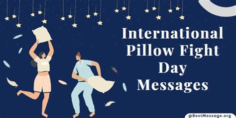 International Pillow Fight Day Messages Wishes And Status