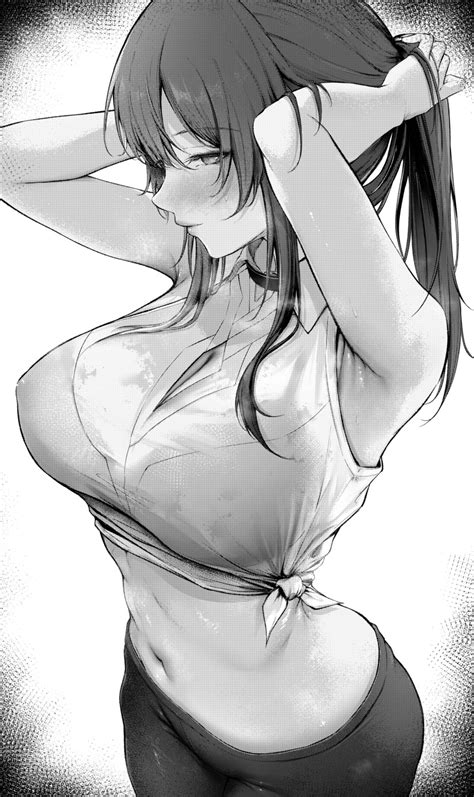 Rule 34 1girls Absurd Res Absurdres Arms Up Blush Breasts Cleavage