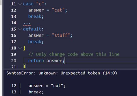 Basic JS Adding A Default Option In Switch Statements JavaScript The FreeCodeCamp Forum