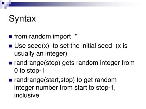 Ppt Unveiling Random Numbers In Python The Science Behind Predictable Computations Powerpoint