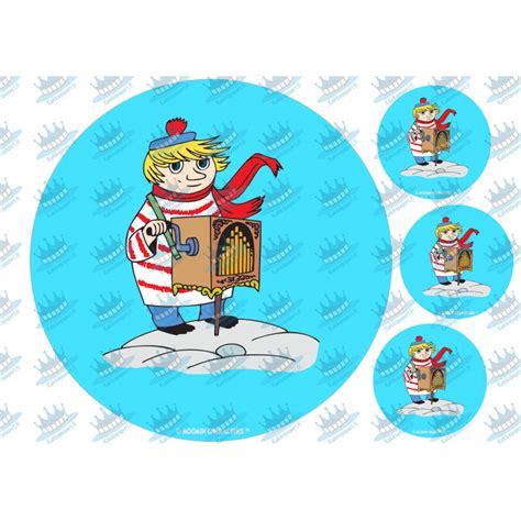 The Moomins Too Ticky Playing An Instrument Edible Cake Topper