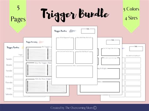 trigger tracker bundle daily and weekly trigger tracker trigger