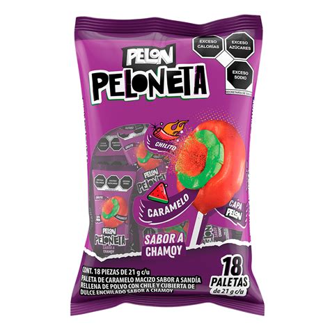 Pelon Peloneta Chamoy 18 Pzs Didu Fiestas Dulcería En Puebla