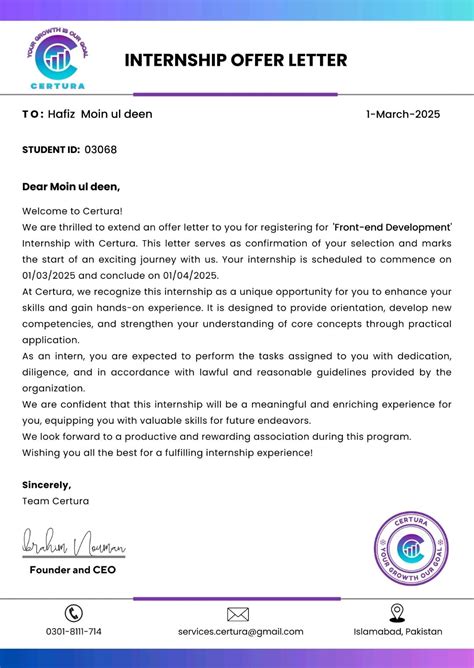 certura coding internship ai hafiz moin