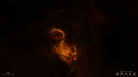 Artstation Shallow Space Skybox Red Nebula