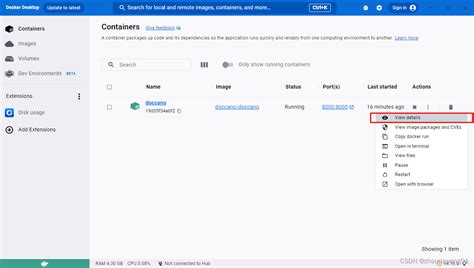 docker desktop 如何运行容器 docker desktop启动容器 csdn博客