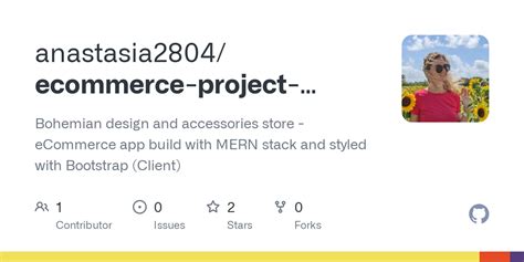 GitHub Anastasia Ecommerce Project React App Bohemian Design And Accessories Store