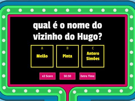 Quiz Do Livro Do Hugo Gameshow Quiz