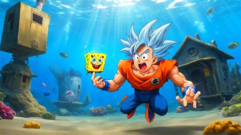 Ultra Instinct Goku Vs Spongebob Squarepants Animated Funny Story Youtube