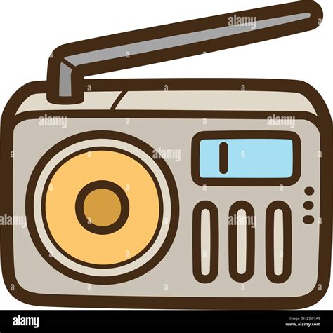 Radio Vector Doodle Illustration And Graphic Part Of Communication