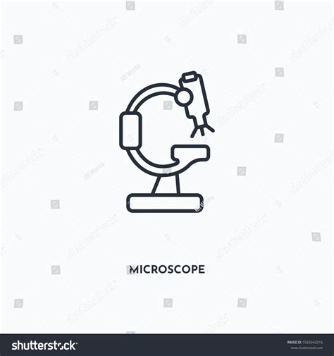 Microscope Outline Icon Simple Linear Element 库存矢量图（免版税）1569342016 Shutterstock