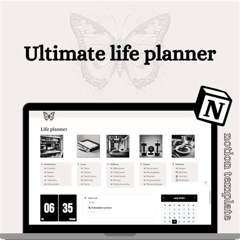 Ultimate Notion Life Planner All In One Template Notion Dashboard Editable Digital Planner