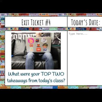 Exit Ticket Journal On Google Slides Prompts For The ENTIRE Babe YEAR
