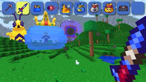 Summoning Every Boss In Minecrafts Terraria Mod Youtube