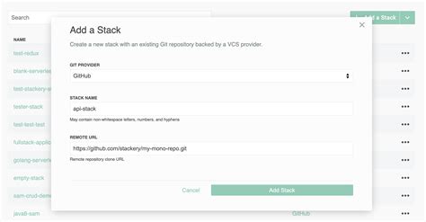 Using A Mono Repo With Stackery · Stackery Documentation Using A Mono Repo With Stackery · Stackery Documentation