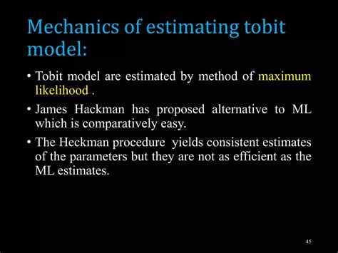 Logit And Probit And Tobit Model Basic Introduction Pptx Physics