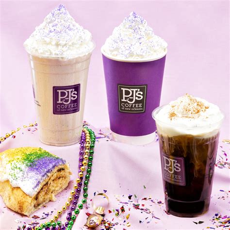 Pjs Coffee Crowns New Limited Time Mardi Gras Flavors
