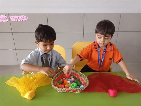 Class Nursery A Colour Sorting Activity Shirdi Sai Public School Wing2 Best School In
