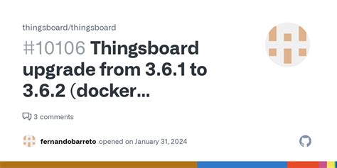 Thingsboard Upgrade From 361 To 362 Docker Thingsboard Container · Issue 10106