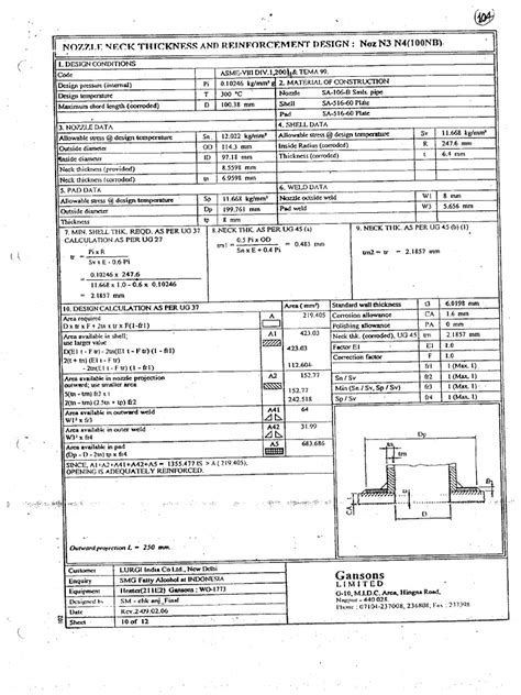Rf Pad Calculation As Per Asme Pdf