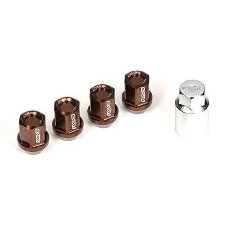 Evasive Motorsports Rays L32 Dura Nut Straight Type Lug And Wheel Lock Set Set Of 20 Bronze