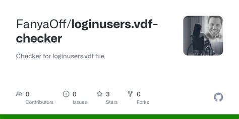 github fanyaoff loginusers vdf checker checker for loginusers vdf file