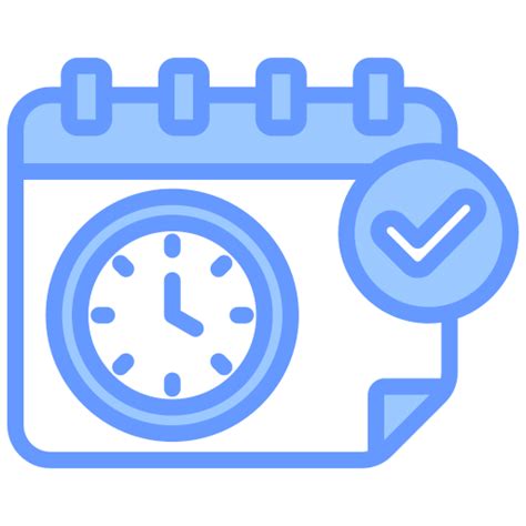Scheduling Free Time And Date Icons