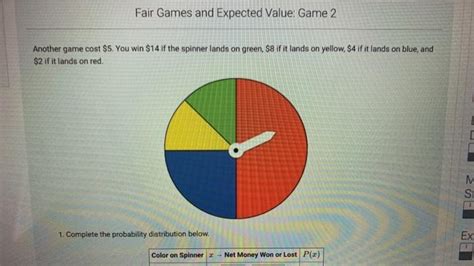 Solved Fair Games And Expected Value Game 2 Another Game
