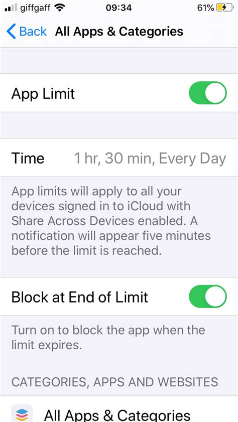 How To Remove The Ignore Limit Button O Apple Community