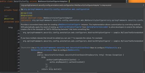 [spring Security] Websecurityconfigureradapter 관련 사항