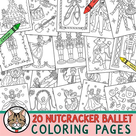 Nutcracker Ballet Coloring Page Nutcracker Ballet Coloring Book Dover