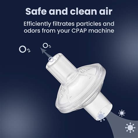 Universal Inline Bacterial And Viral Filter For Cpapbipap Machines