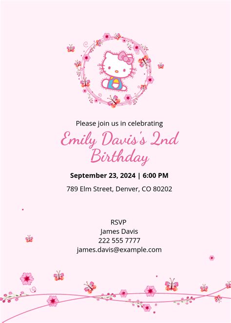 Free Hello Kitty Templates To Edit Online