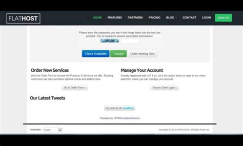 Flathost Responsive Html Template Whmcs Header And Footer Inside Html