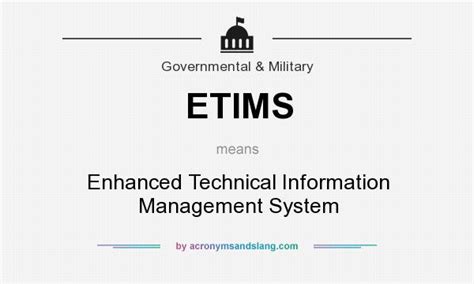 What Does ETIMS Mean Definition Of ETIMS ETIMS Stands For Enhanced Technical Information
