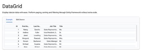 Datagrid Textalign Radzenblazor Components Radzen