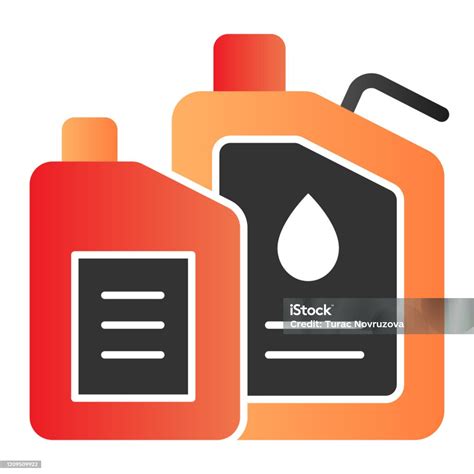 기계 오일 플랫 아이콘입니다 트렌디 한 플랫 스타일의 엔진 오일 색상 아이콘 자동차 윤활제 그라데이션 스타일 디자인 웹 및 응용 프로그램을 위해 설계 Eps 10 10에