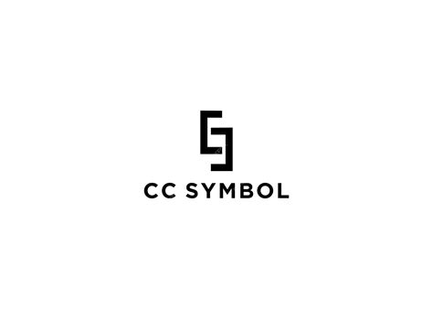 Ilustración De Vector De Diseño De Logotipo De Símbolo Cc Vector Premium