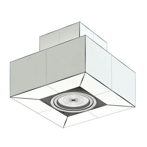 Black Rectangular Halogen Light 3d Model 3d Model 18 C4d Max