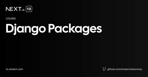 Django Packages Justdjango