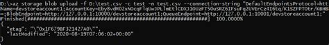 Bash How Do I Upload A File To Azurite From Terminal Stack Overflow