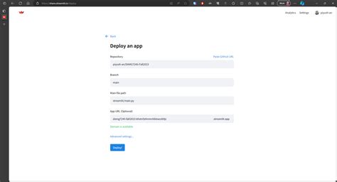 Deploy Streamlit Cloud Big Data Intelligence Course Wiki