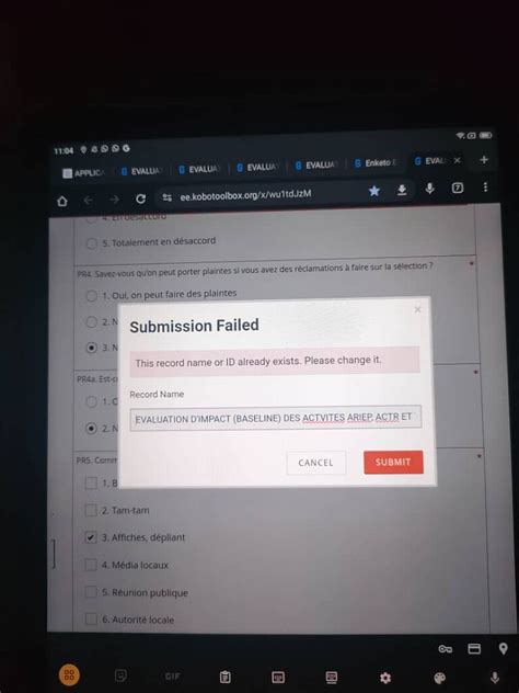 Error Sending Data To Enketo Data Collection Kobotoolbox Community Forum