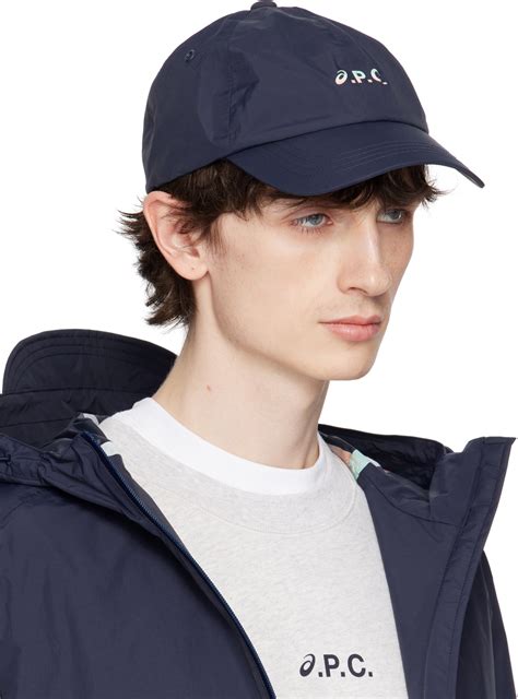 Apc Navy Asics Edition Charlie Baseball Cap Apc