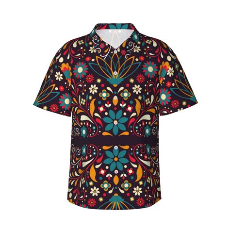 Hawaiian Shirt For Men Colorful Mexican2 Summer Shirts For Men Mens